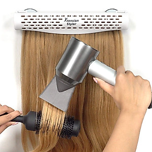 Hair Extension Holder and Hanger – Professional Hair Styling Tool and Extension Caddy for Washing, Coloring and Blow-Drying of Weft, Clip-In, Tape-In and Halo Extensions [WHITE]