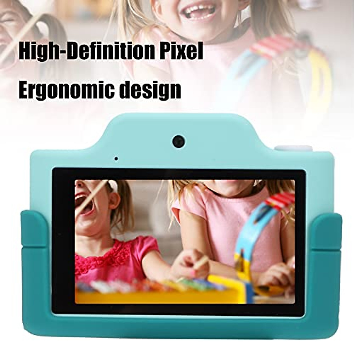 LZKW Kid Friendly Camera, Ergonomic Design Kids Camera Safe Non-Toxic for Travel for Amusement Park