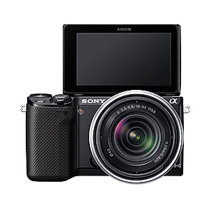 Sony NEX-5RK/B 16.1 MP Mirrorless Digital Camera with 18-55mm Lenses (Black)