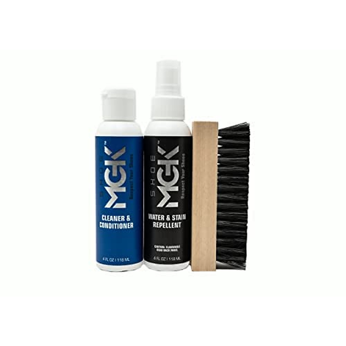 SHOE MGK Clean and Protect Kit - Shoe Care Kit for Athletic Shoes, Tennis Shoes, Sneakers, Suede Shoes, and More - Clean and Protect Your Favorite Shoes from Dirt, Grime, and Grease.