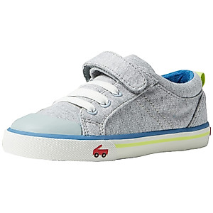 See Kai Run - Tanner Sneaker for Little Kids, Gray Jersey/Lime, Toddler 7