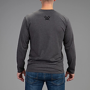 Vortex Optics Core Logo Long Sleeve Shirts (Charcoal Heather, X-Large)