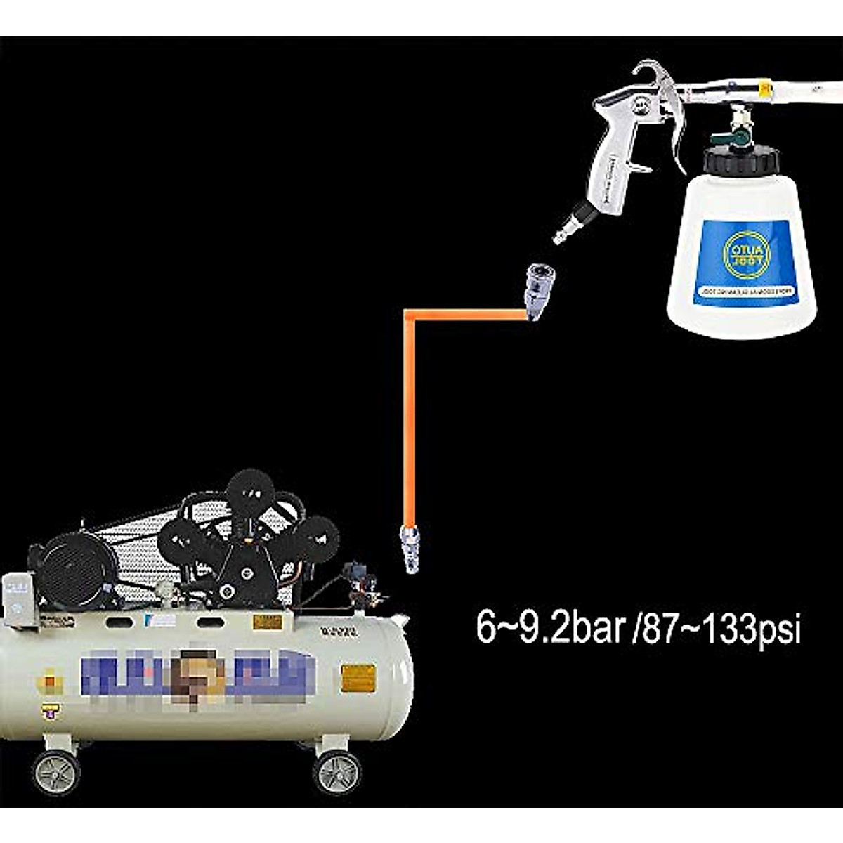 CPROSP Tornado Car Washer, Car High Pressure Interior Cleaner, Turbo High Pressure Car Cleaning Gun