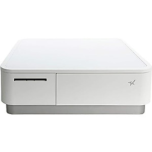 Star mPOP POP10 CI-F White with USB-C lighning Integrated Receipt Printer and mPOP Cash Drawer with Tablet Stand