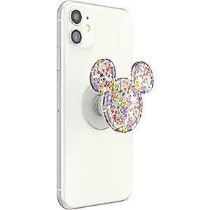​​​​PopSockets Phone Grip with Expanding Kickstand, PopSockets for Phone, Disney, Mickey Earridescent - Cascading Flowers