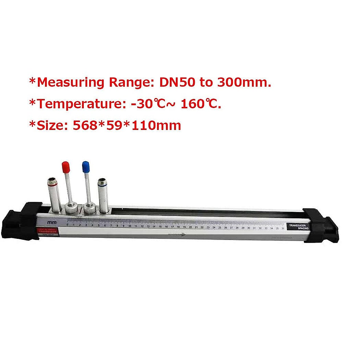 VTSYIQI Liquid Ultrasonic Flow Meter High Temp Mounting Bracket Transducer Sensor HM-HT for Ultrasonic Flow Meters DN50 to 300mm