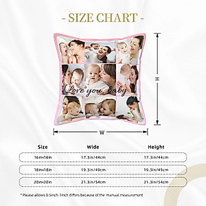 ARDDIS Custom Pillow case Personalized Pillowcase Double Side Print Customized Pillow Cover with Pictures,Photo,Text Decorative Pillows