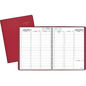 2022 Weekly Appointment Book & Planner by AT-A-GLANCE, 8-1/4" x 11", Large, Fashion Color, Red (7094013)