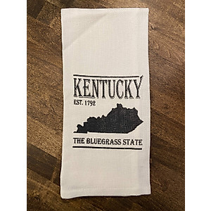 Kentucky the Bluegrass State Tea Towel