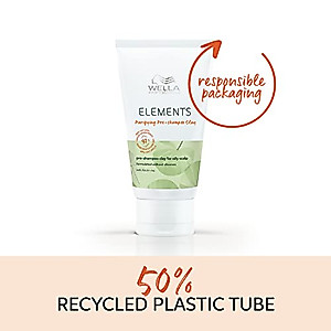 Wella Professionals Elements Purifying Pre-shampoo Clay, Pre-shampoo Clay for Oily Scalp, 70 ml