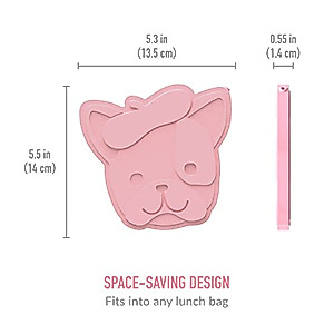 Bentgo® Buddies Reusable Ice Packs - Slim Ice Packs for Lunch Boxes, Lunch Bags, and Coolers - Multicolored 4-Pack (Puppy)