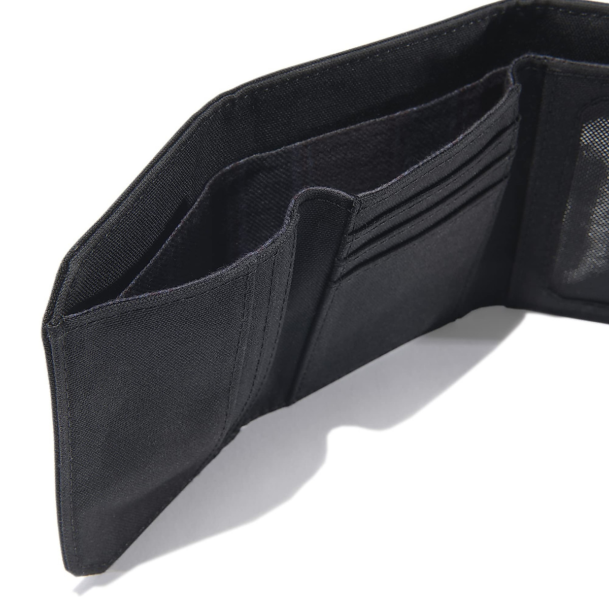 Carhartt Men's Casual Trifold Wallets, Nylon Duck (Black), One Size