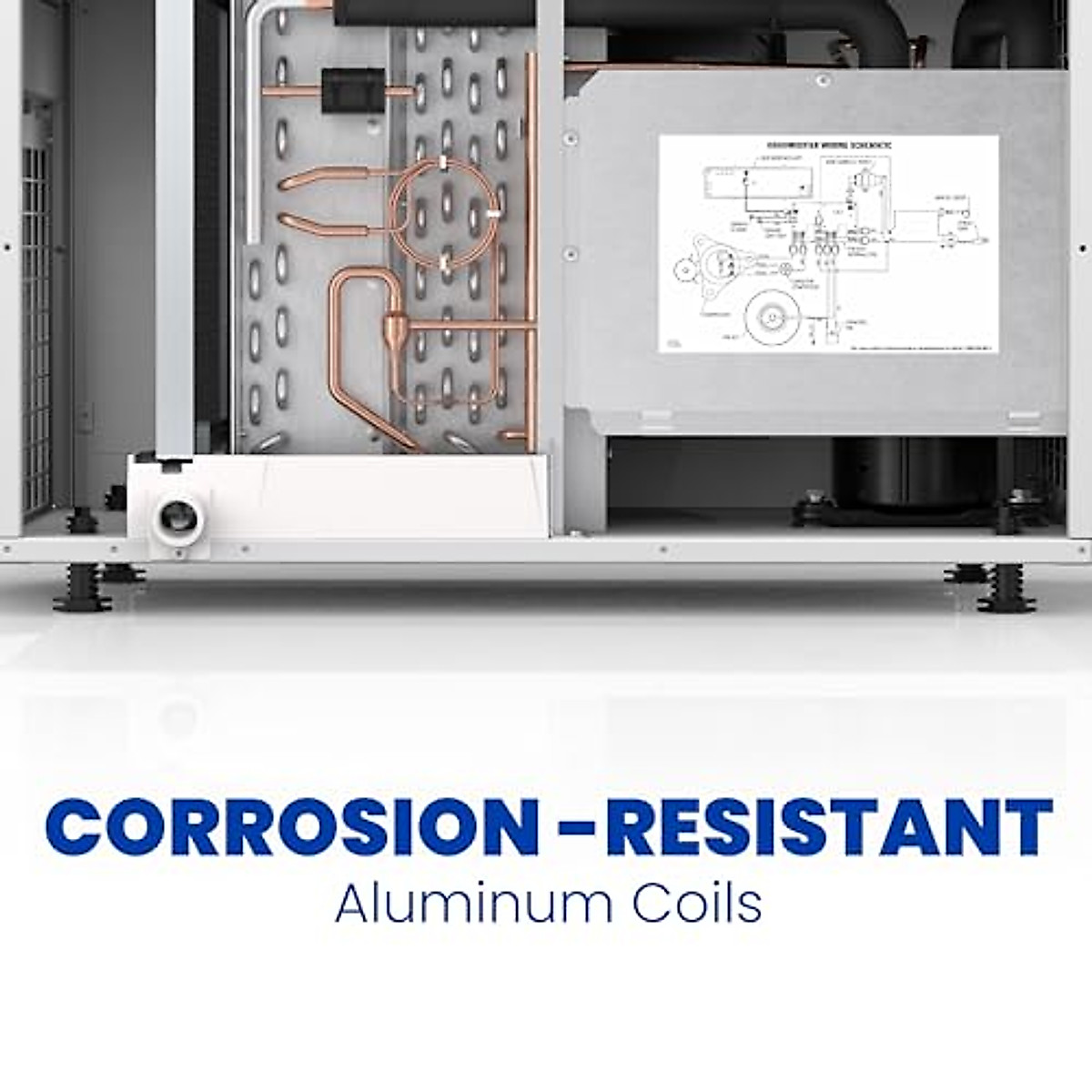 AprilAire E100 Pro 100-Pint Whole-House Dehumidifier, Energy Star Certified, Commercial-Grade Whole-Home Dehumidifier for Basement, Crawlspace, or Whole House up to 5,500 sq. ft.
