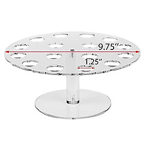 Jusalpha Clear Acrylic Ice Cream Cone/Sushi Hand Roll Stand Holder