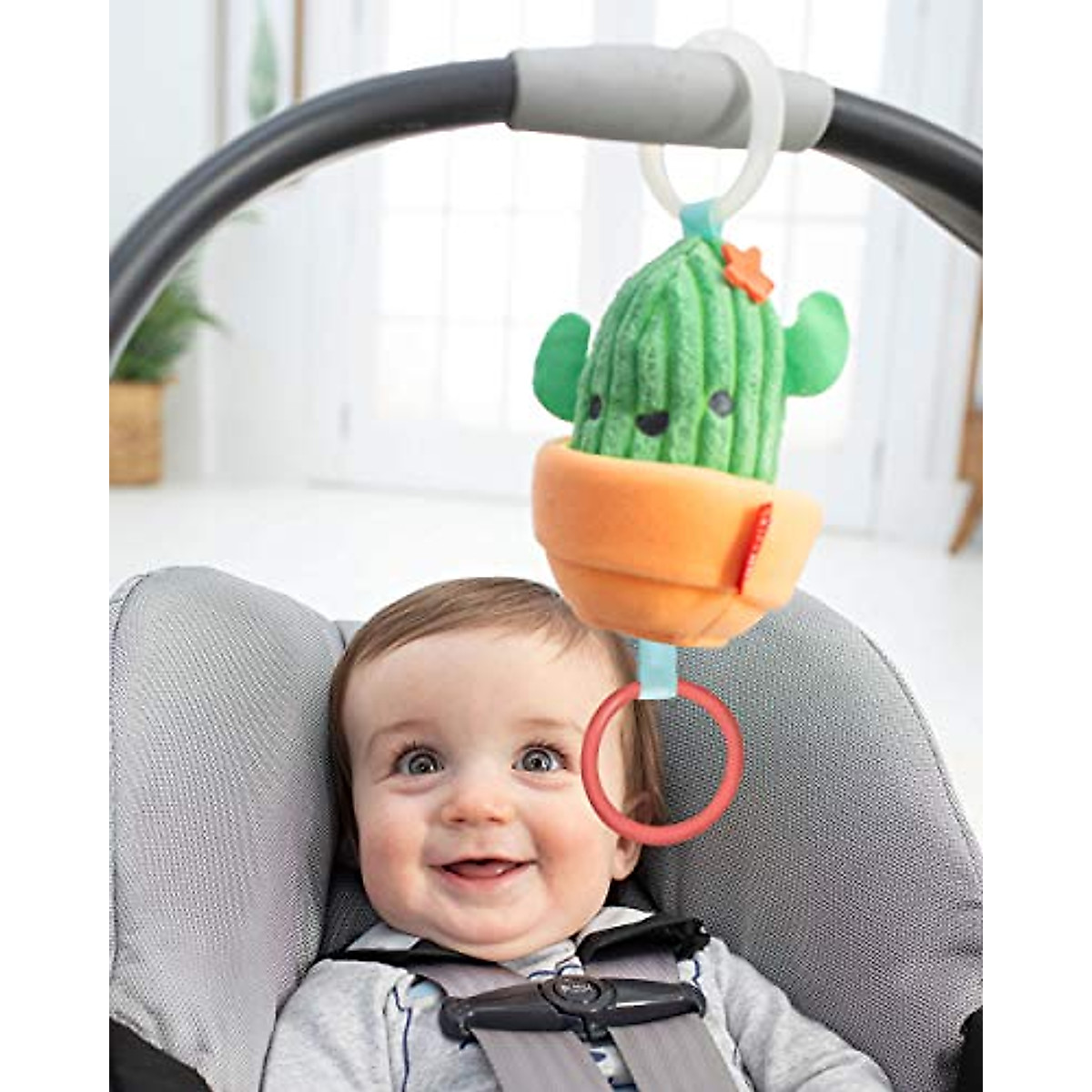 Skip Hop Baby Stroller Toy, Farmstand Grow & Play Jitter, Cactus