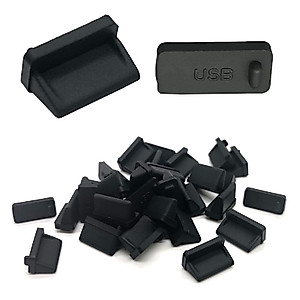 20 PCS USB Anti Dust Cover Plugs, USB Dust Stopper, Silicone Soft USB Cap Port Protector, Anti Dust Cover Protector Plugs Cap for USB A Female Port