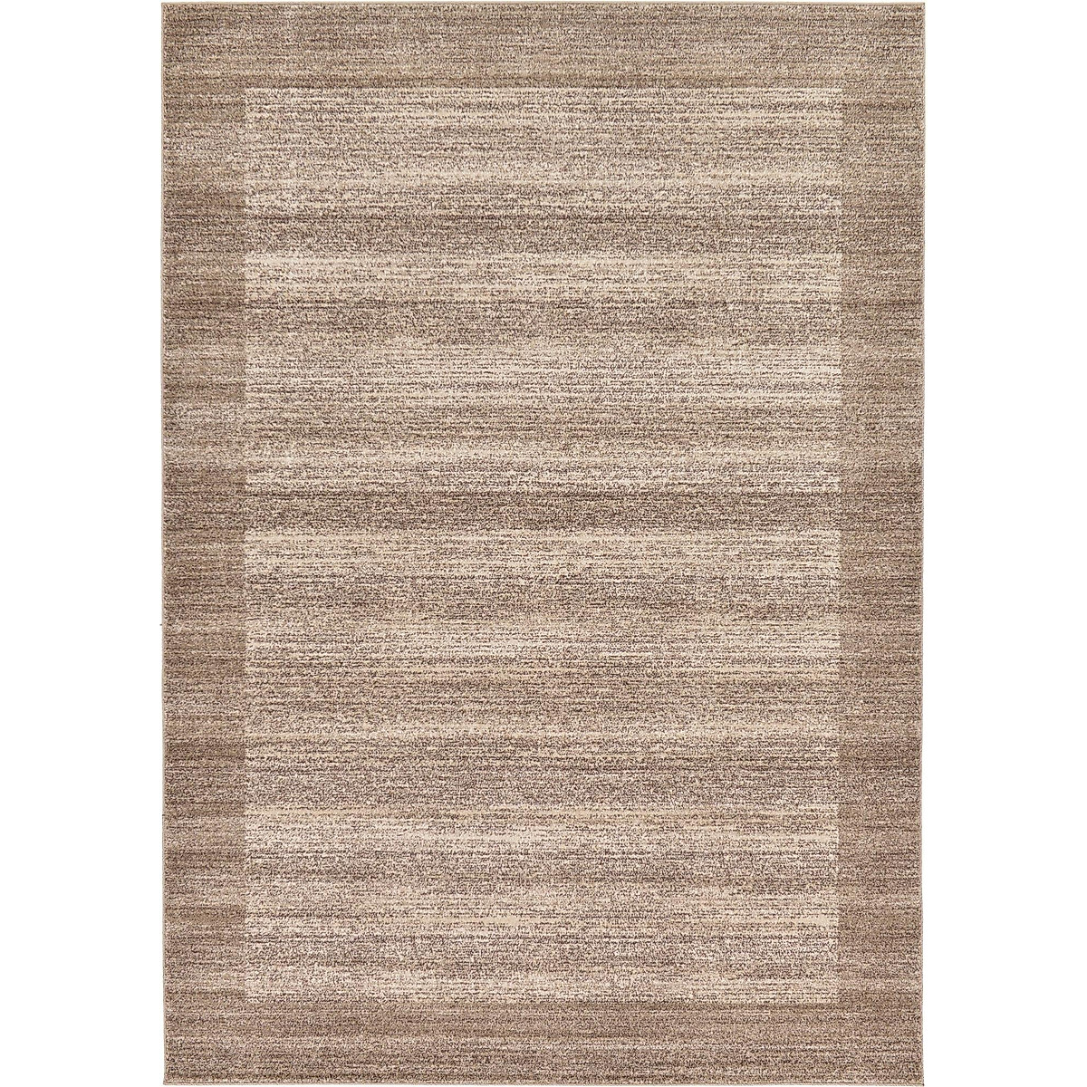 Rugs.com Angelica Collection Rug – 7' x 10' Beige Medium Rug Perfect for Bedrooms, Dining Rooms, Living Rooms