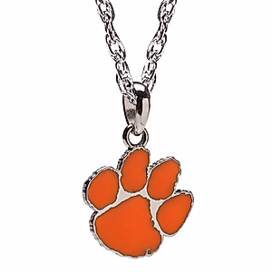 Stone Armory Clemson Tigers Accessories - Clemson Paw Charm Necklace for Women - Hypoallergenic and Adjustable 16-20in - Clemson Tiger Gifts