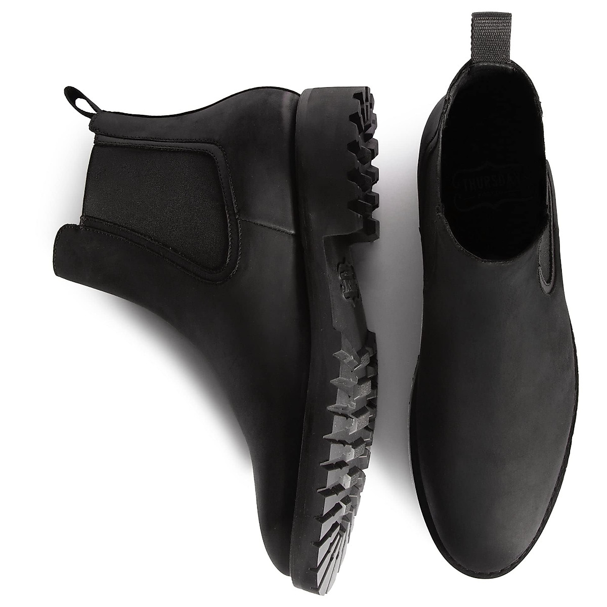 Thursday Boot Company Men's Legend Rugged & Resilient Chelsea Leather Boot, Black Matte, 9.5