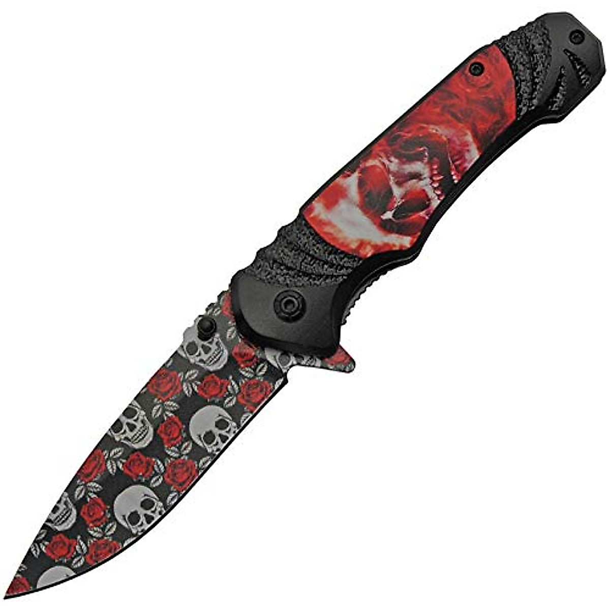 China Made Rose Skull Linerlock CN300505