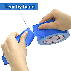 BOMEI PACK 3 Pack Blue Duct Tape Heavy Duty,2 Inch x 30 Yards,9 Mil Thick Heavy Duty Blue Tape Duct,Waterproof,No Residue,Flexible,Tear by Hand,Industrial Grade for Repairing,Fxing