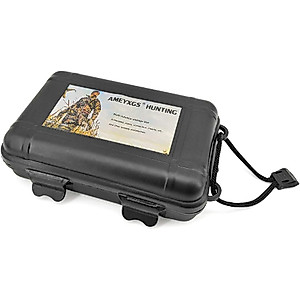 ZSHJGJR 2 Pack Broadhead Case Holds Plastic Protector Archery Arrowheads Portable Case Arrow Tips Storage Box for Archery Accessory (Black, M)