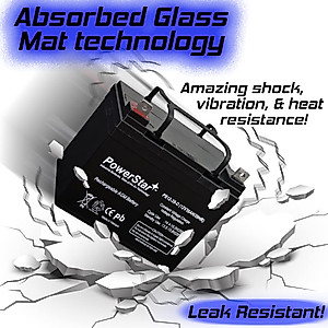 2 Pack - 12V 35Ah U1 Invacare Pronto M50, M51, M61, M71, Booster Battery