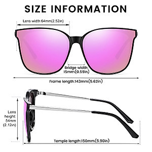DUCO Retro Round Sunglasses for Women Vintage Polarized Woman Shades Lightweight PC Frame UV400 Protection Sun Glasses W016