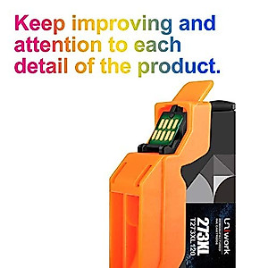 Uniwork Remanufactured Ink Cartridge Replacement for Epson 273 XL 273XL use for Expression XP-520 X-P820 XP-620 XP-610 XP-800 XP-810 Printer Tray, 5-Pack (Black, Photo Black, Cyan, Magenta, Yellow)