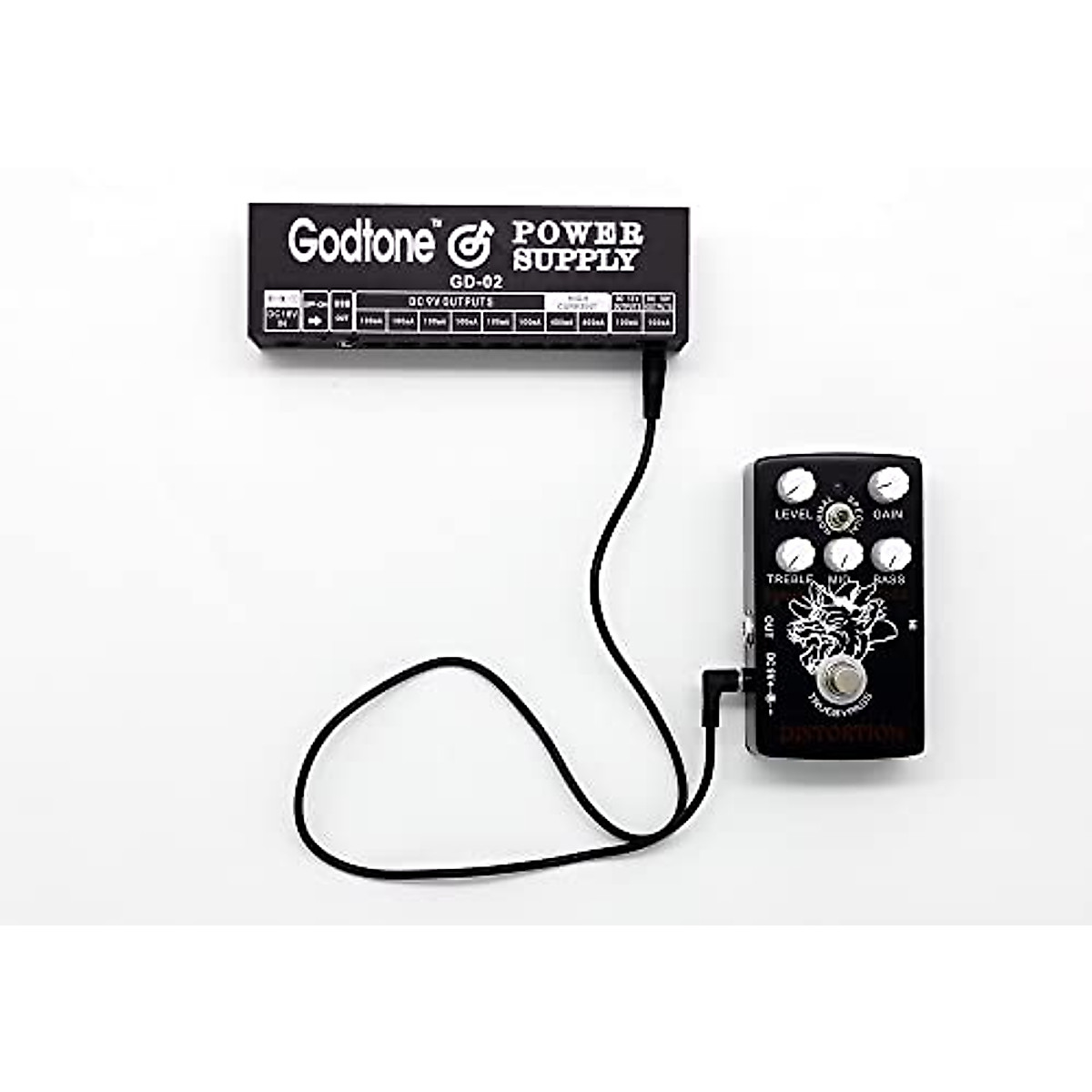 Godtone Guitar Effect Pedal Power Supply DC Cable 5.5 x 2.1mm Power Lead/Cord(24 inch, 8 Pack), Male to Male Connector Plug Wire Adapter