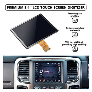 Replacement 8.4" Uconnect 4C UAQ LCD Monitor Touch-Screen, Radio Navigation New OEM Replacement Fit for Jeep Dodge RAM Chrysler 2017-2021