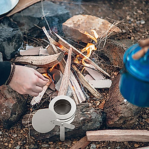 Housoutil 4PCS Fuel Holder with Safety Cover, Stainless Steel Chafer Fuel Cans with Handle, Multifunction Stove Food Parties Warmer Fuel Cans Box Set Perfect for Buffets and Catering Events