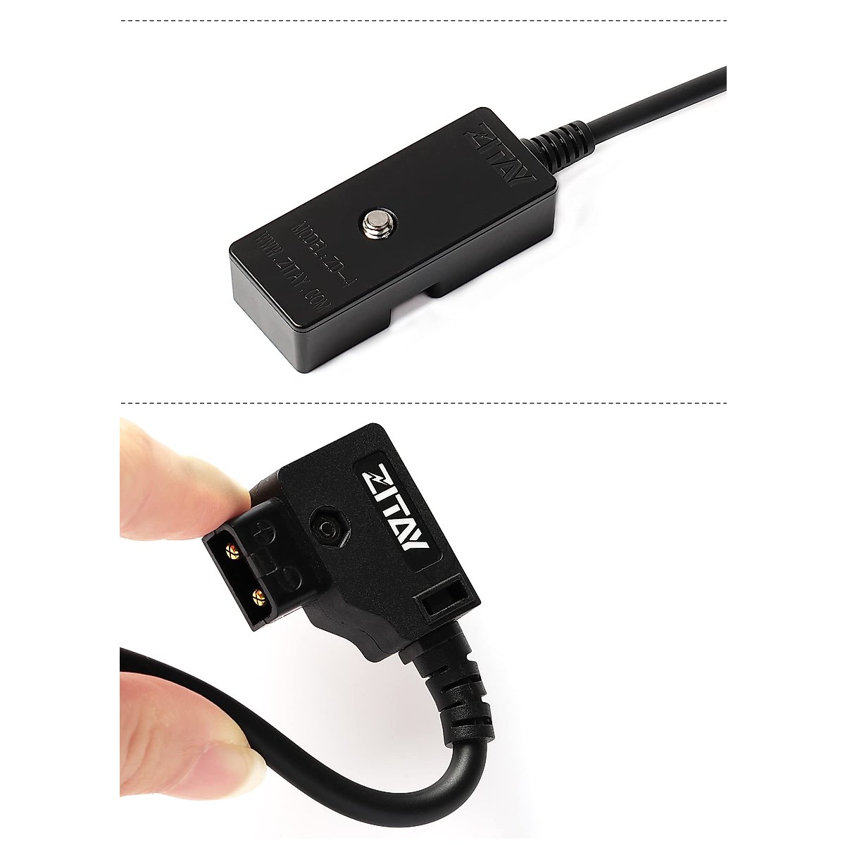 ZITAY D-tap 1x4 Power Splitter Hub with Reverse Insertion Prevention Adapter for VMount Battery