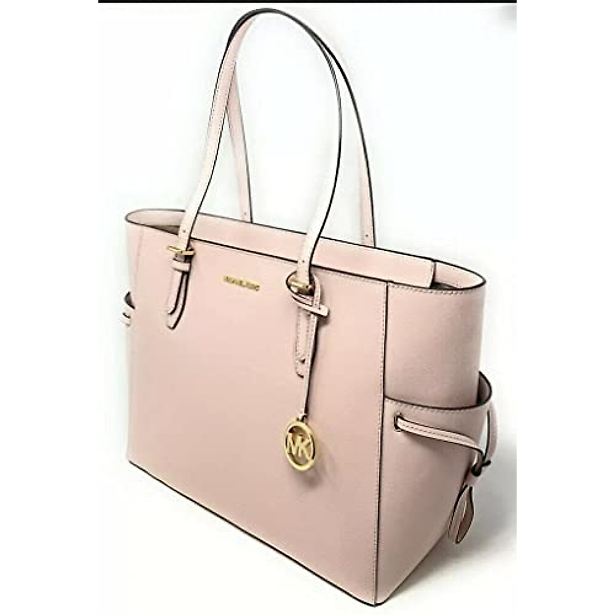 Michael Kors Gilly Large Drawstring Zip Tote Bag Powder Blush