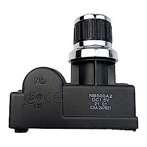 Universal Gas BBQ Electric Igniter Replacement for 2 Outlets Tact Push Button Grill Ignitor Fit for Nexgrill, Char-Broil, Char-Griller, Brinkmann, Broil-Mate, Charmglow and Others AA Battery