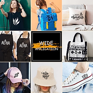 FURWEY Heat Transfer Vinyl White Iron on Vinyl-12 x 45Ft HTV Vinyl Roll Easy to Cut & Weed for Heat Vinyl Design