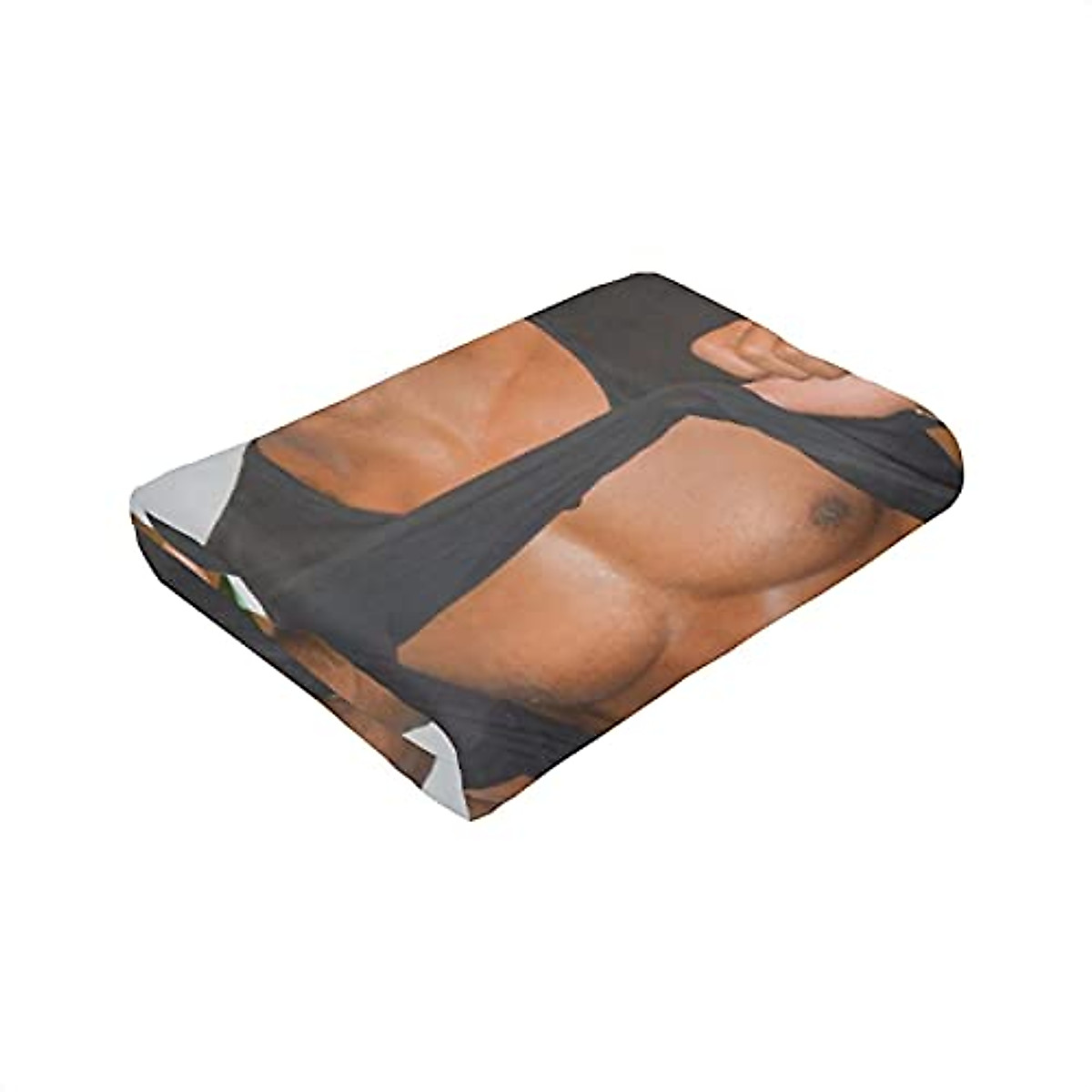 Shemar Moore Soft and Comfortable Warm Fleece Blanket for Sofa,Office Bed car Camp Couch Cozy Plush Throw Blankets Beach Blankets … (Black, 60"x50")