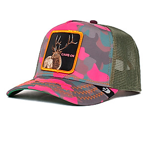 Goorin Bros. The Farm Kablamo Camo Collection Unisex Adjustable Trucker Cap, Pink (Elk Season Dreams), One Size