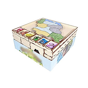 The Broken Token Game Organizer Compatible with Spirit Island - Wooden Game Organizing Box with Multiple Trays