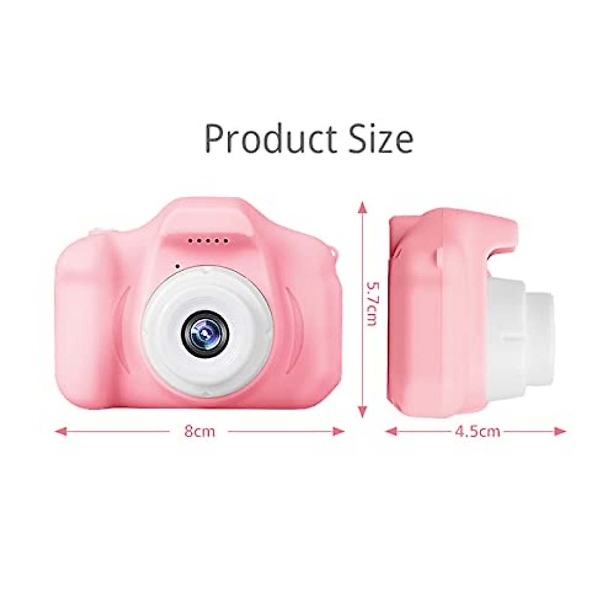 DERCLIVE Camera Children Digital Camera Portable Video Recorder Toy for Girls Boys Gift