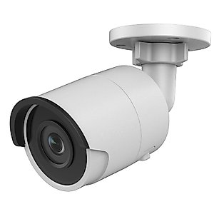 4K PoE Security IP Camera - Compatible with Hikvision DS-2CD2085FWD-I UltraHD 8MP Bullet IR Night Vision Weatherproof 2.8mm Lens, English Version, Firmware Upgradable