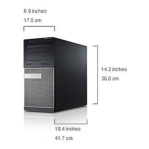 Dell Gaming 990 Desktop Computer Optiplex, Intel Core i7 3.4 upto 3.8GHz 2600 CPU, 250GB SSD, 16GB DDR3 Memory, WiFi, Windows 10 Pro, Nvidia GT710 2GB, (Renewed)