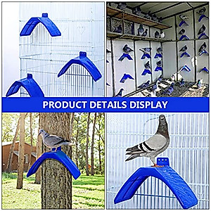 Balacoo 30Pcs Dove Rest Stand Lightweight Plastic Pigeon Perch Roost Bird Dwelling Stand Support Cage Accessories for Dove Pigeon and Other Birds Blue