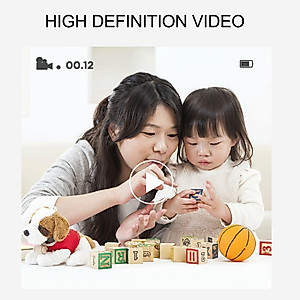 Kids Camera, Cartoon Smart KidsCamera, Portable Cute Print Kids Digital Selfie Camera Toys, Thermal Print Digital Mini Camera for 3 4 5 6 7 8 9 Year Old Girls and (Pink