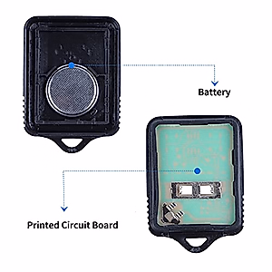 Replacement Keyless Entry Remote Key Fob Clicker Transmitter fits for Ford Mustang Lincoln Mercury Mazda (CWTWB1U331 CWTWB1U345 4-btn) Set of 2