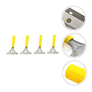 CHILDWEET 4pcs Cleaning Blade Wallpaper Remover Scraper Sturdy Paint Scraper Wall Cleaning Tool Utility Scraper Cleaning Scrapers Aluminum Alloy Scraper Practical Wall Scraper Tile Scraper