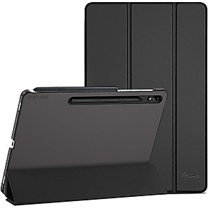 ProCase Cover for Galaxy Tab S8 / Tab S7 11 inch Case, Protective Slim Case Folio Hard Back Stand Smart Cover for 11" Galaxy Tab S8 2022 / Galaxy Tab S7 2020 SM-X700 X706 T870 T875 T878 –Black