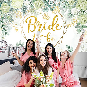 Sage Green Bridal Shower Decorations Sage Green Bride to Be Banner Large Bridal Shower Backdrop Bachelorette Party Decorations Pre-Wedding Party Decor