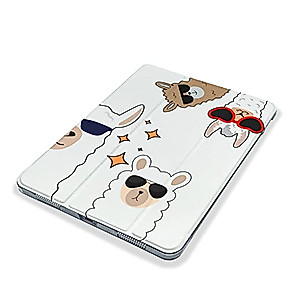 Cute Llama Kawaii Alpaca case Compatible with iPad Mini Air Pro 7.9 8.3 9.7 10.2 10.9 11 12.9 inch Pattern Cover New 2022 2021 Trifold Stand 3 4 5 6 7 8 9 Generation 497 (11" Pro 1/2/3 gen)