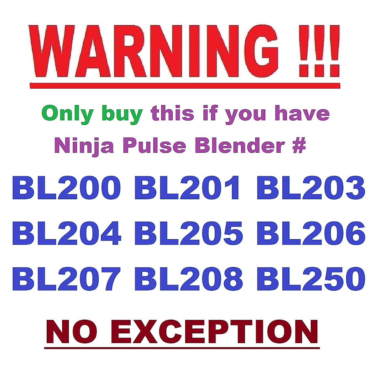 Ninja Locking Lid for 40 48-Ounce Bowl BL200 BL201 BL203 BL204 BL205 BL206 BL207 BL208 BL250 Pulse Blender, Black